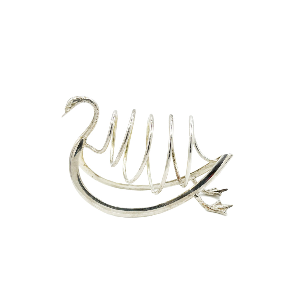Antique Silver Small Swan Toast Rack – Nina Campbell