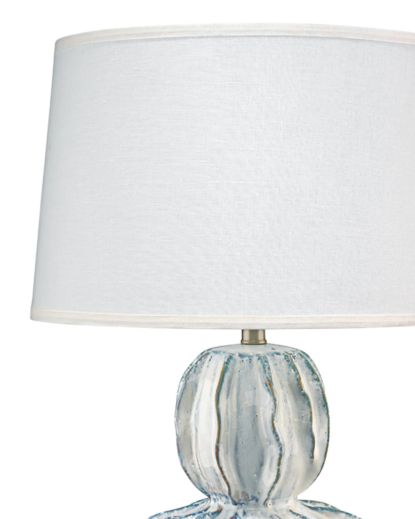 Oceane Gourde Table Lamp White/Blue – Nina Campbell