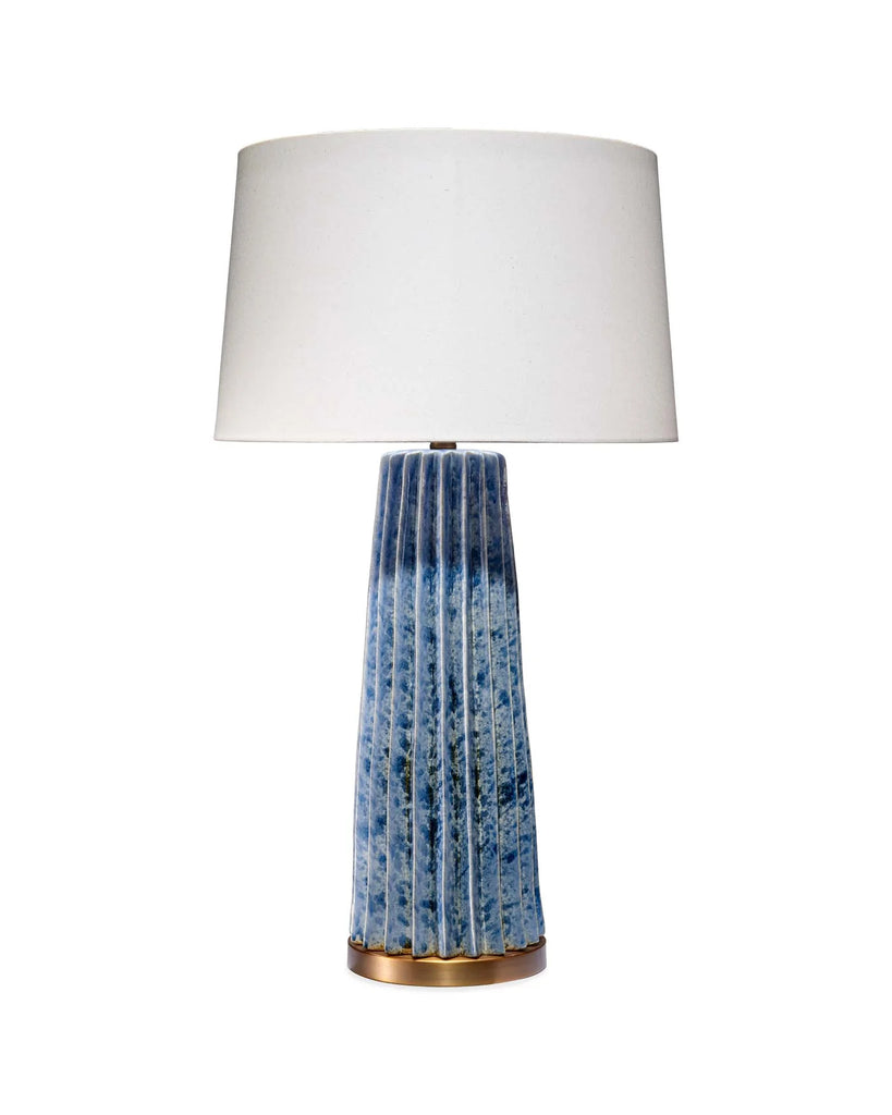 Pleated Table Lamp Blue – Nina Campbell
