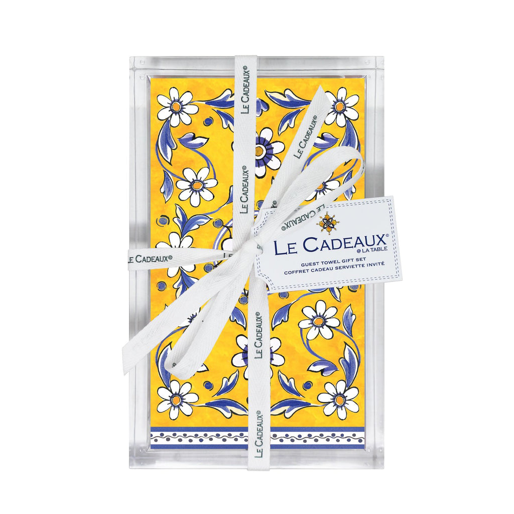 Benidorm Guest Towels and Holder | Nina Campbell