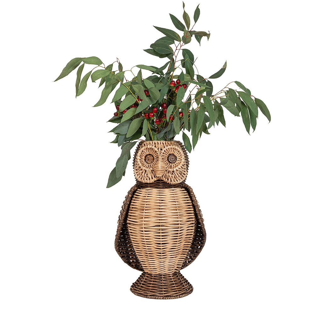Devon Willow Wicker Owl Vase – Nina Campbell