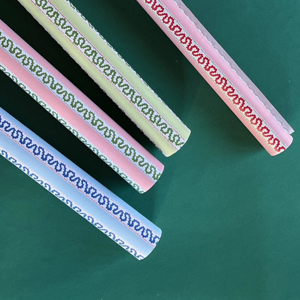 Harbour Trail Wrapping Paper Red – Nina Campbell