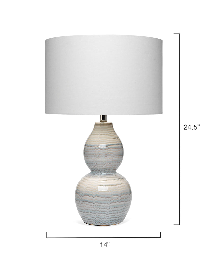 Catalina Wave Table Lamp - White – Nina Campbell