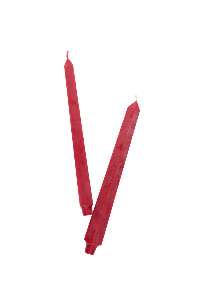 Square Taper Candles Bittersweet 12" Pair | Nina Campbell