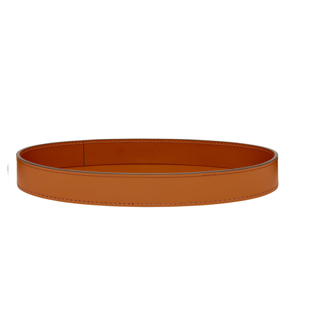 Omega Valet Tray Oval Medium Cognac – Nina Campbell